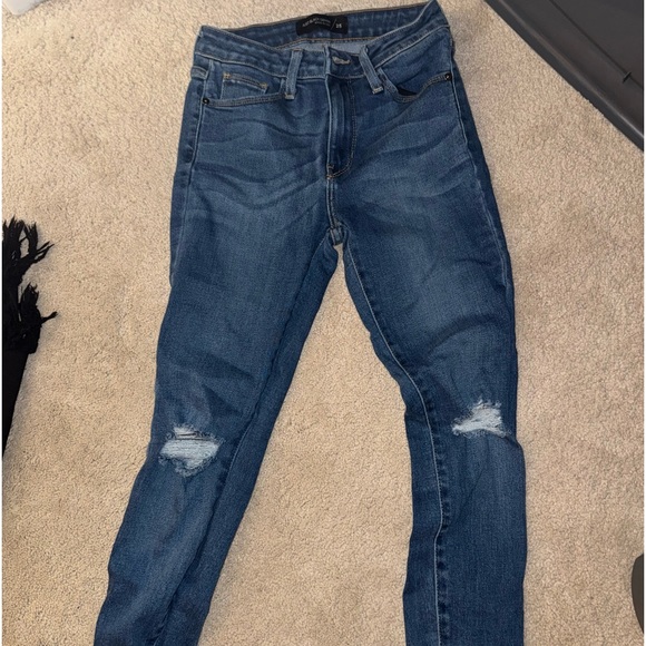 Just Black | Jeans | Its Black Denim Skinny Jeans Light Wash Ripped ...